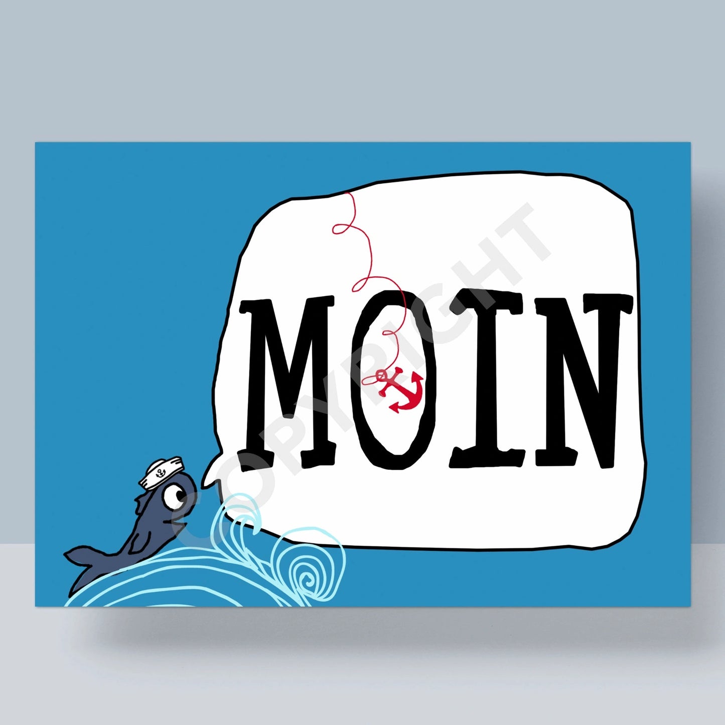 HEIMARTLIEBE Postkarte "MOIN" - Grüße mit maritimem Flair versenden